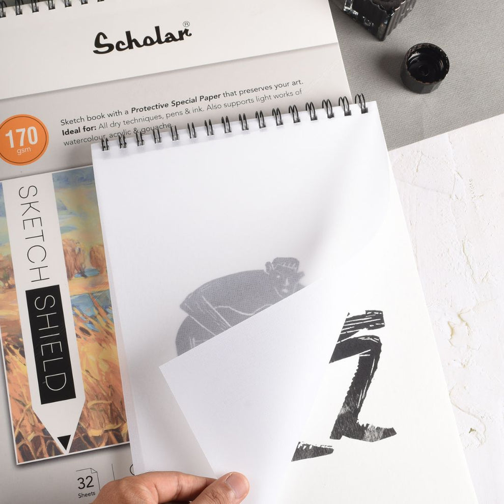 A4 Scholar Shield Butter Paper Sketch Book - 32 Sheets ( Pack of 1 ...