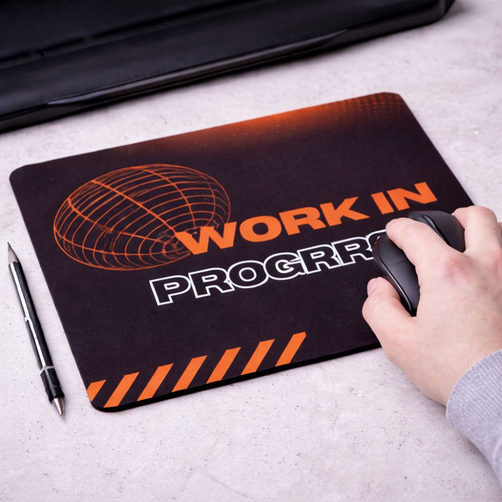 Work In Progress Design Mouse Pad – Foldable & Anti-Slip (Pack 0f 1 ...