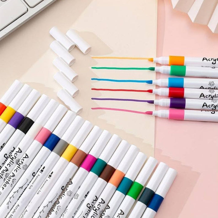 Flair Creative Acrylic Paint Marker - Vibrant Colors and Versatile App ...