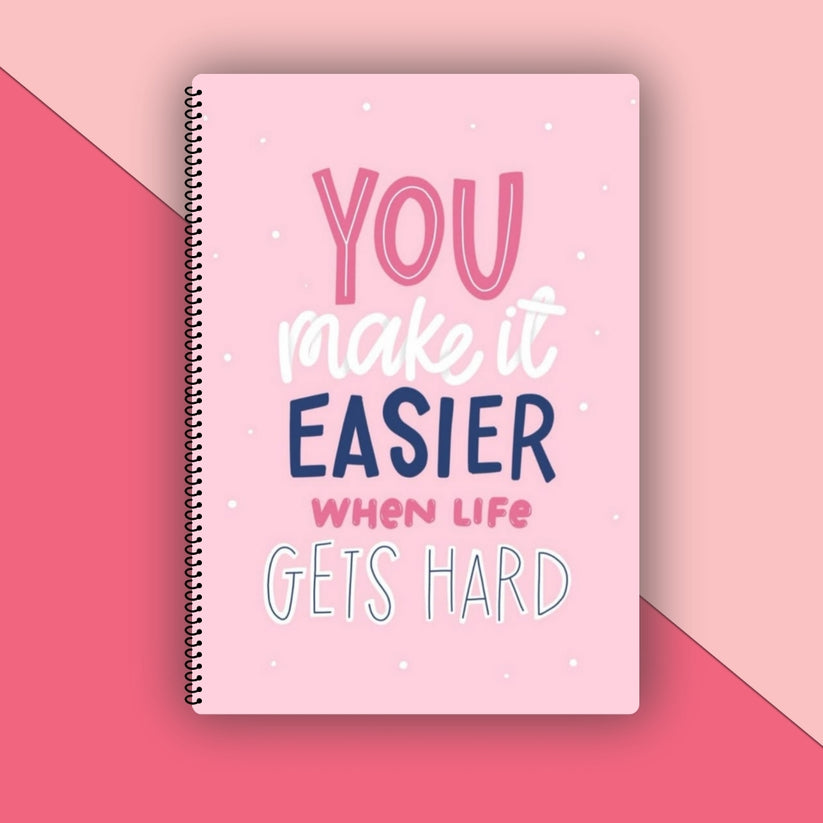 A4 Size Unruled Spiral Notebook– Premium Quality (Pack of 1 ...