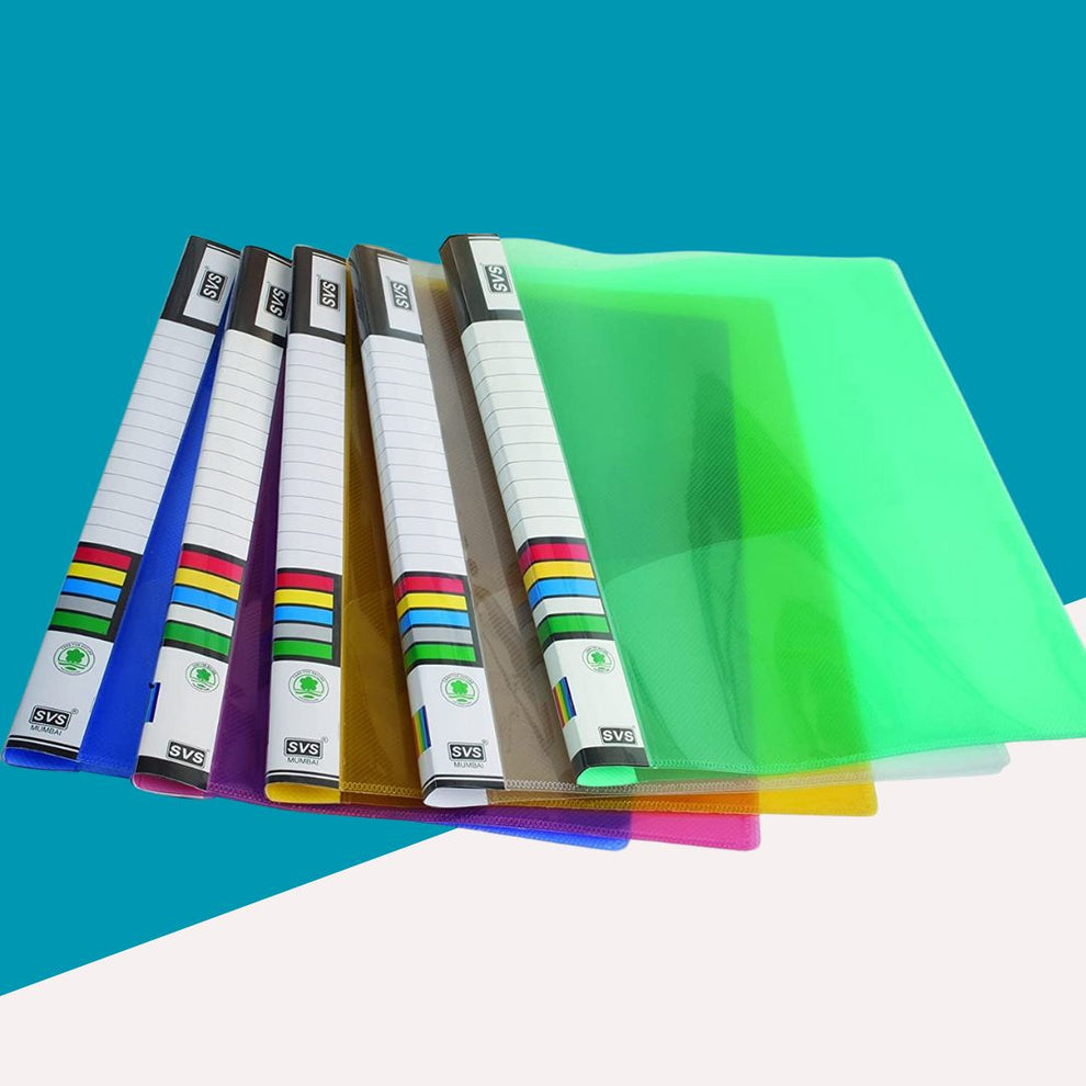 (10 Pcs.) Transparent Report File, Plastic Folder – Topperskit LLP