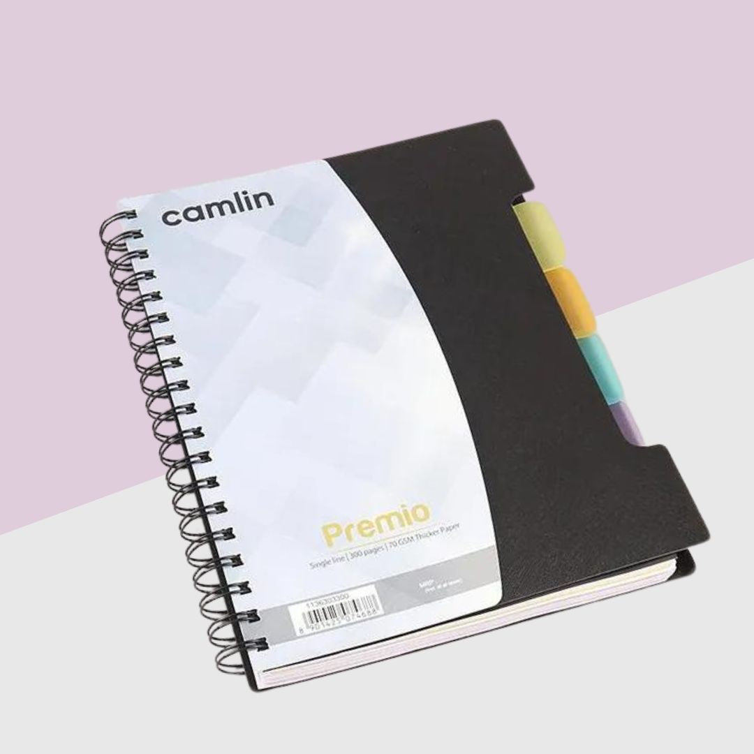 Camlin Premio Diary-Single Line, 300 Pages, 70 GSM Thicker Paper (Pack ...