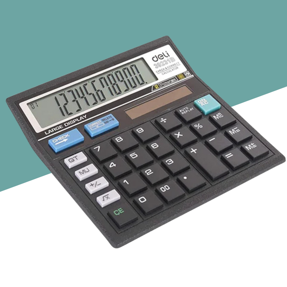 Deli Easy Electronic Calculator - Compact and User-Friendly (Pack of 1 ...