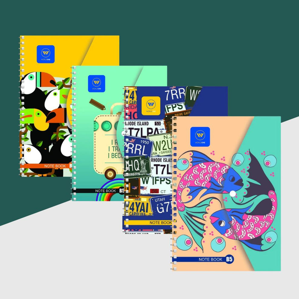 B5 Button Notebook - 200 Pages (Pack of 1) – Topperskit LLP