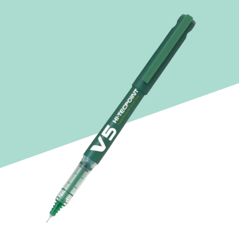Pilot Hi-Tecpoint V5 Cartridge System Pen - Green (Pack Of 1 ...