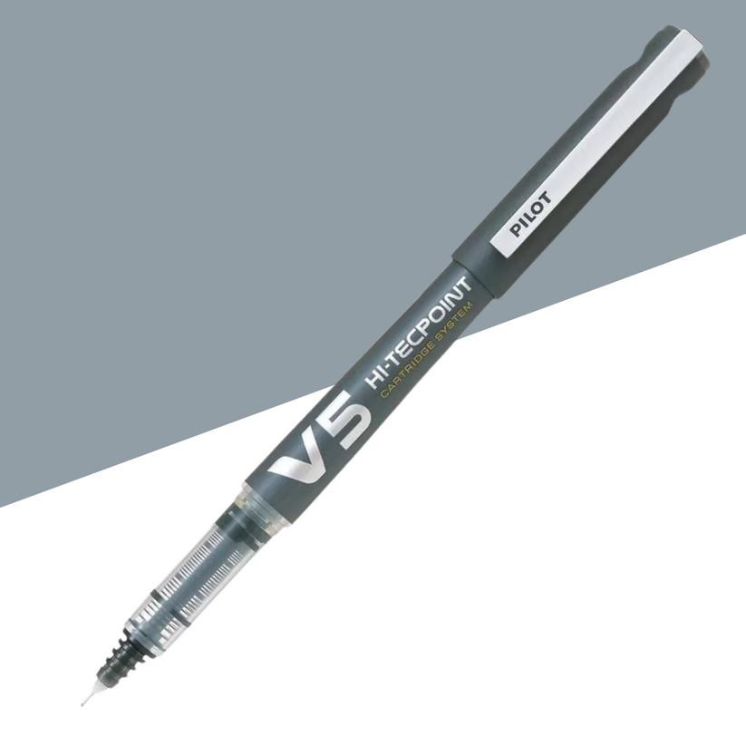 Pilot Hi-Tecpoint V5 Cartridge System Pure Liquid Ink - Black (Pack Of ...