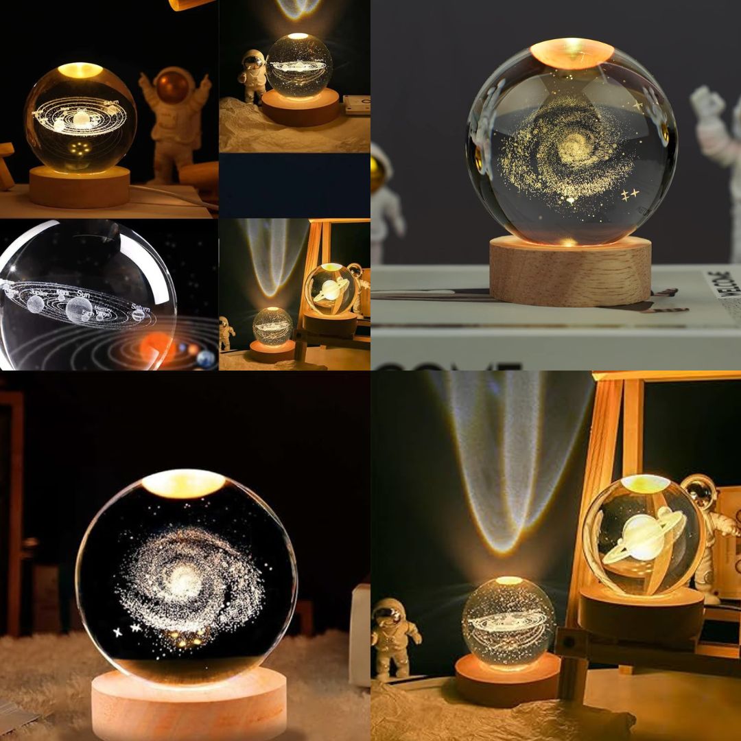 3D Creative Visualization Lamp - A Modern Tricolor Dimming Gift (Pack ...