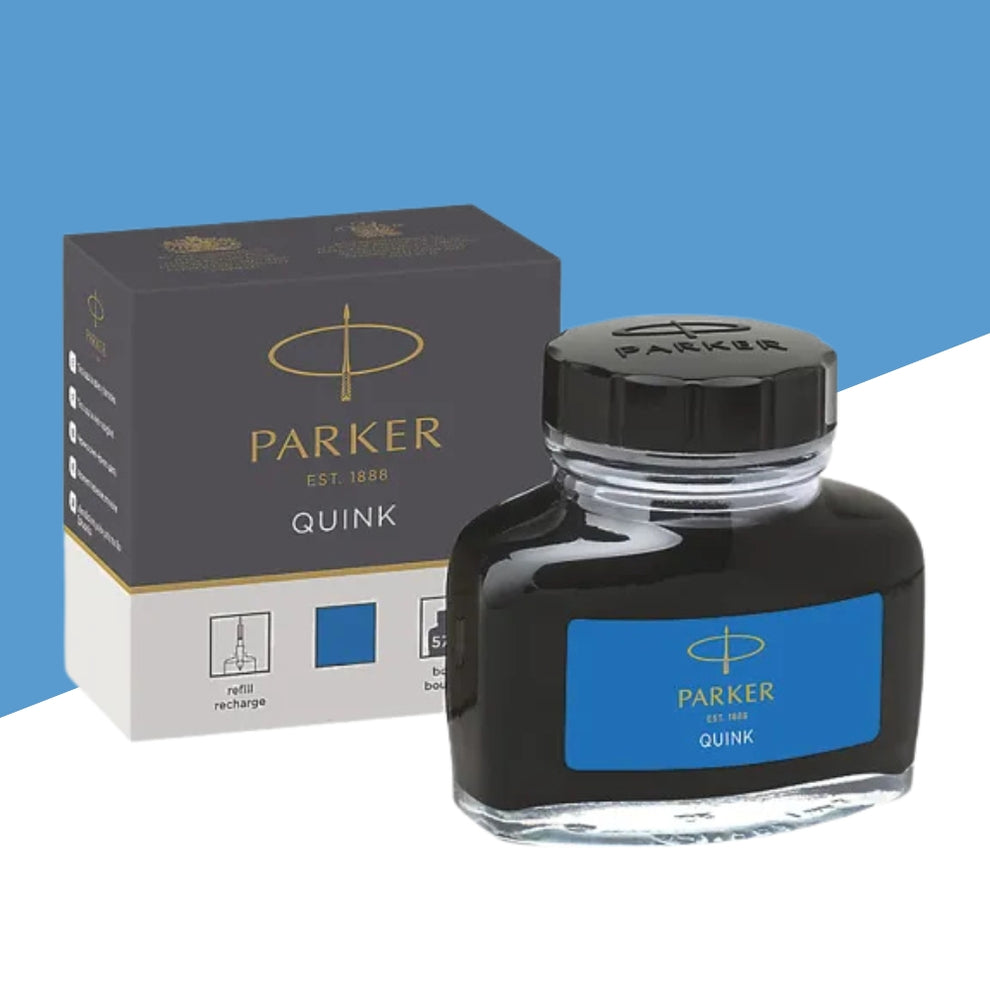 Parker EST. 1888 Quink 30ml Blue Ink Bottle (Pack of 1) – Topperskit LLP