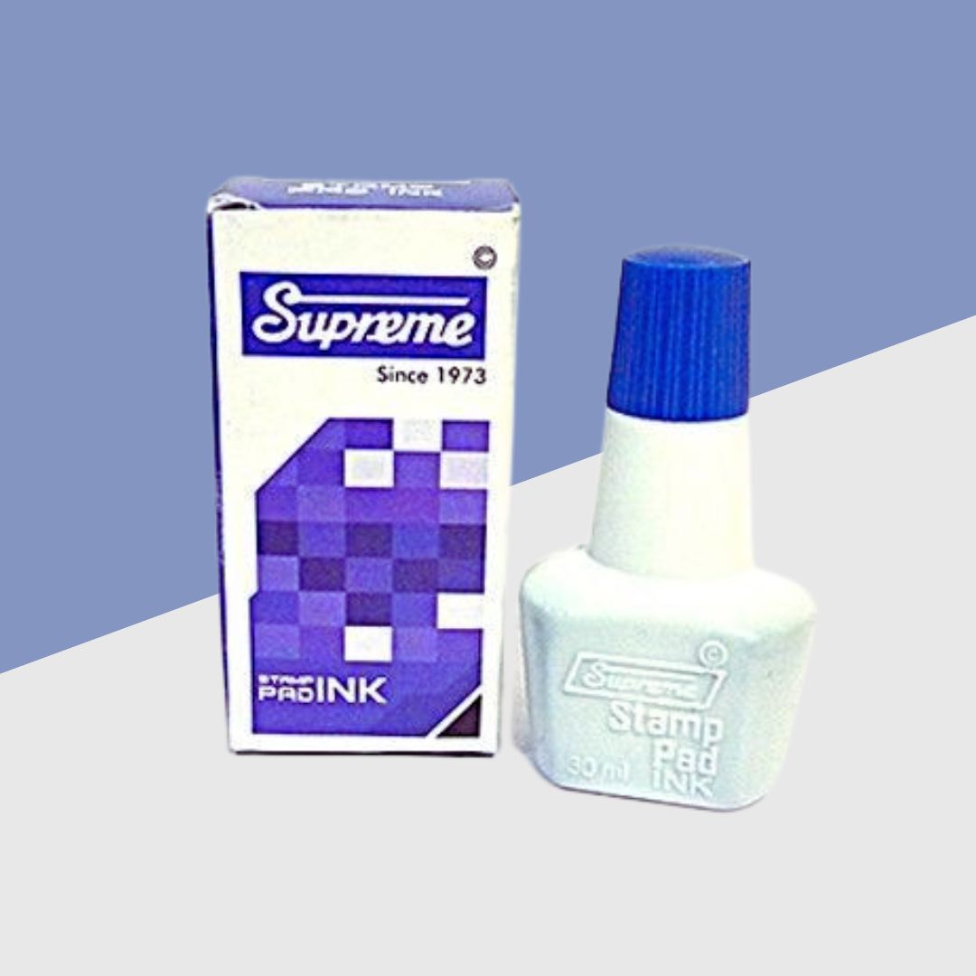 Supreme Stamp Pad Ink - Blue (Pack Of 1) – Topperskit LLP