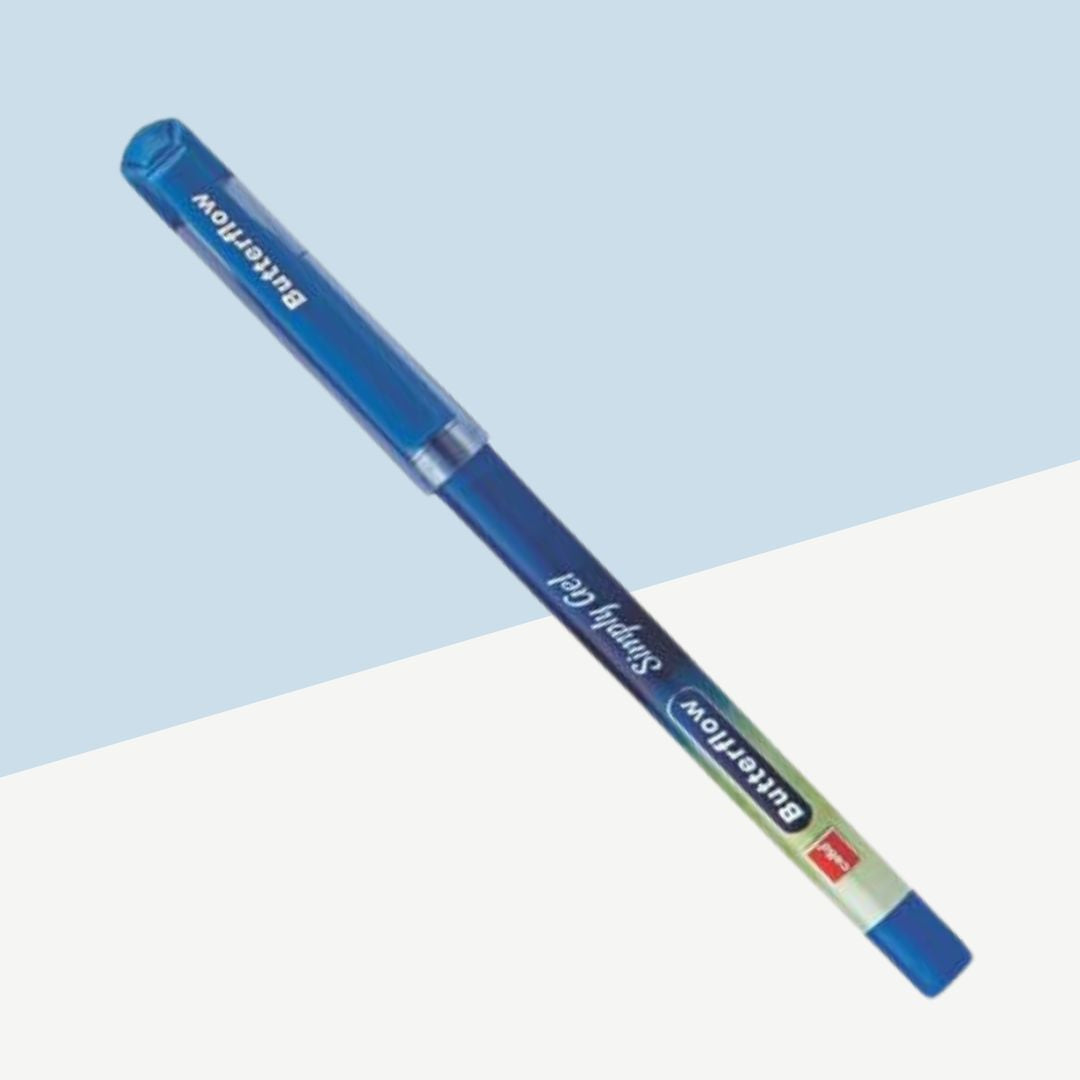 Cello Butterflow Simply Blue Gel Pen (Pack of 1) – Topperskit LLP