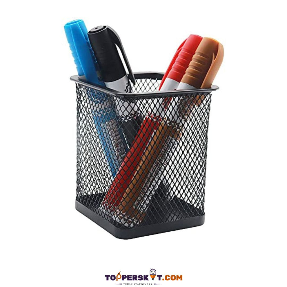 Khyati Metal Square Desk Pen Stand ( Pack of 1 ) – Topperskit LLP