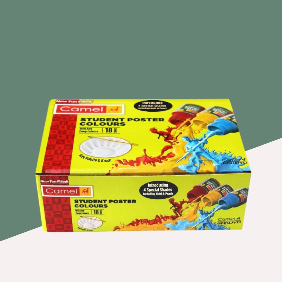 Camlin Student Poster Colour Set -Multicolour ( Pack of 18 ...