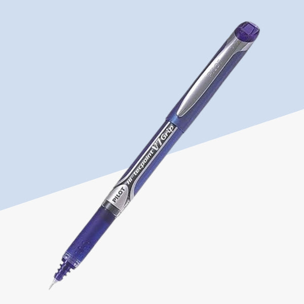 Pilot Hi-Tecpoint V7 Grip Pen Blue – Precise Writing with Comfortable ...