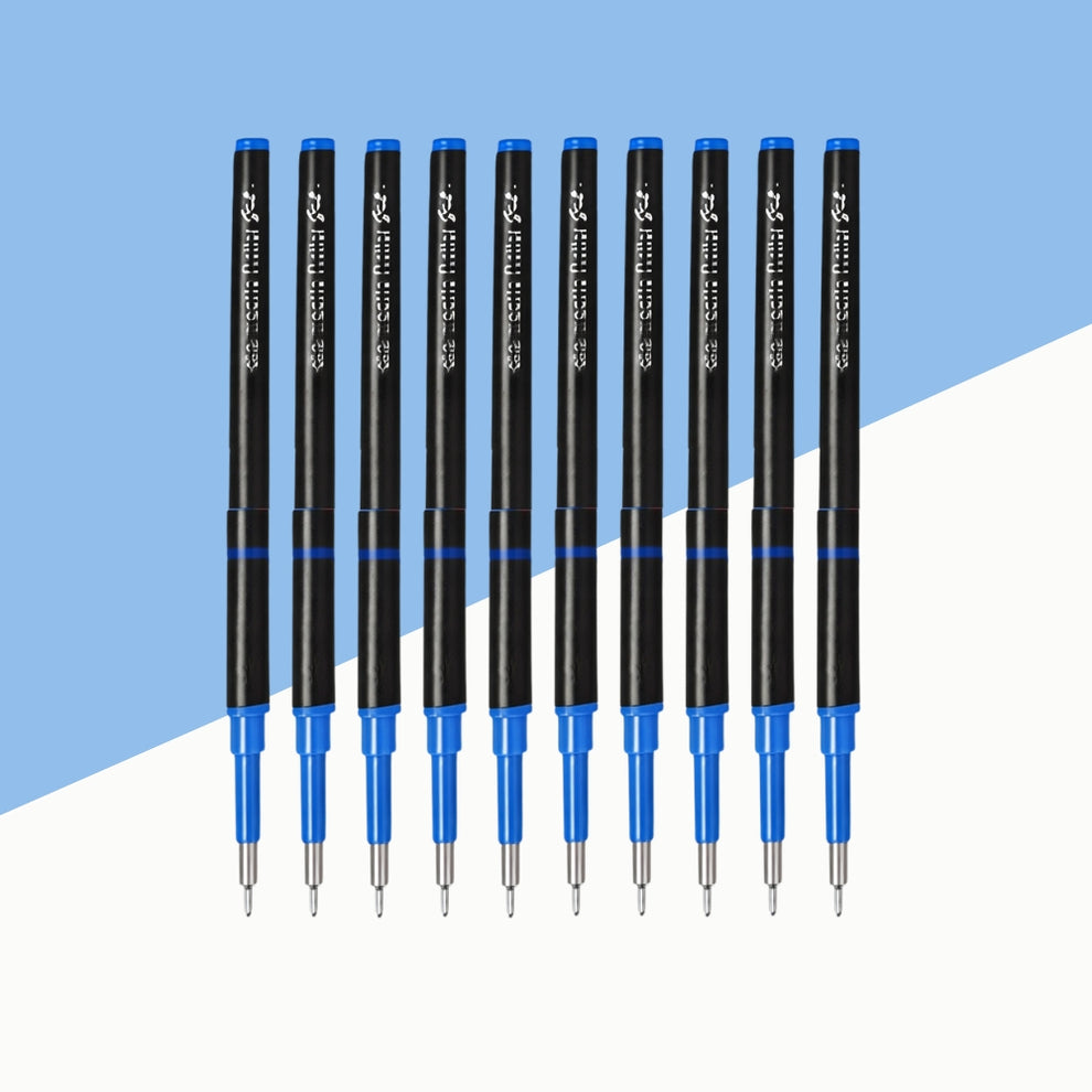 ( 10 pcs.) Cello Freeflo Gel Ink Roller Pen Refill – Blue – Topperskit LLP