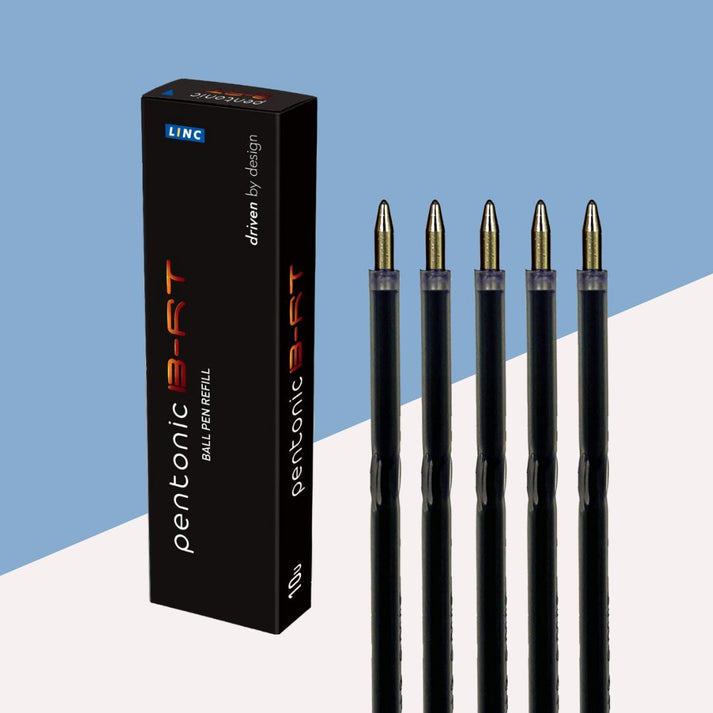 ( 10 pcs.) Linc Pentonic B-RT Ball Pen Refills – Blue – Topperskit LLP